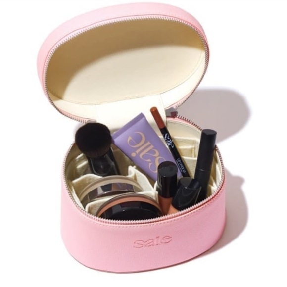 Saie | Bags | Saie Pink Mini Vanity Cosmetic Bag | Poshmark
